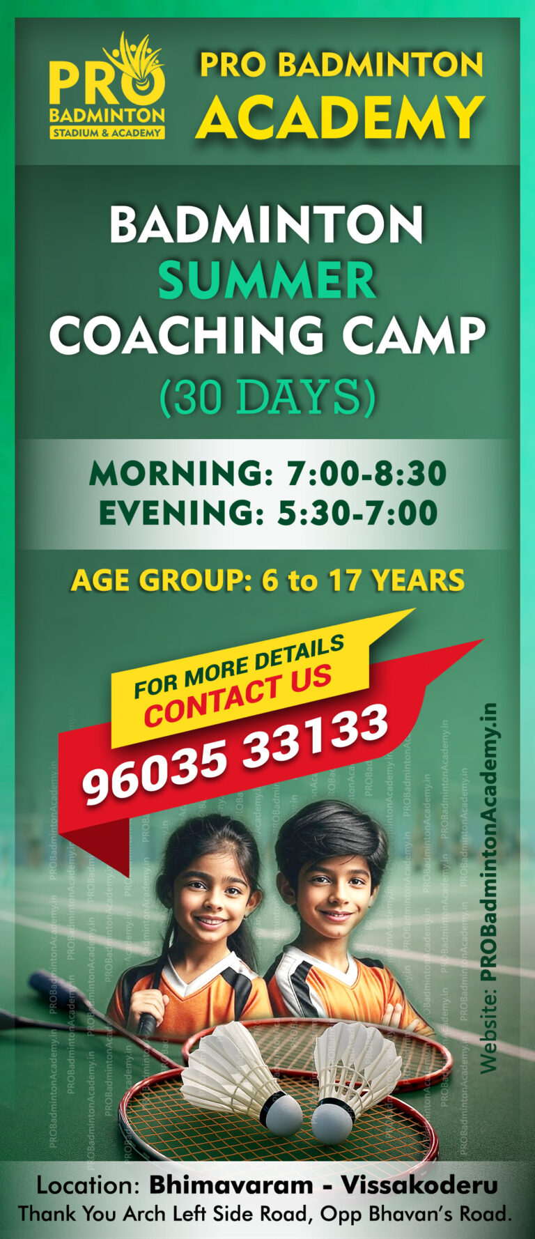 PRO Badminton Academy Summer Coaching Camp 2025 - PRO BADMINTON STADIUM